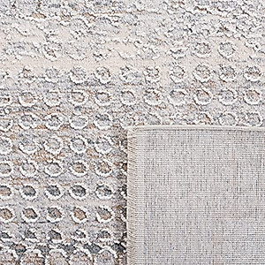Safavieh Marmara Collection 8'0" x 10'1" Grey/Beige Blue MRM300F Modern Contemporary Area Rug