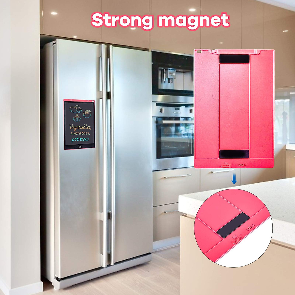 LCD Writing Tablet for Kids, 12 Inch Colorful Doodle Board Toddler Learning Toys, Christmas Birthday Gift for 3 4 5 6 7 8 9 Years Old Girls Boy