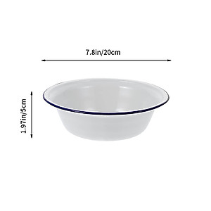 Enamels Pots Enamelware Enamel Wash Basin Vintage Enamel Bowl Enamel Basin Multipurpose Washing Basin Enamel Storage Basin Soup Bowl Enamel Plates Enamel Tableware Cooking Bowl Serving Bowl
