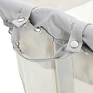 Household Essentials, Black Commercial Laundry Cart