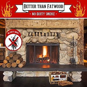 Kiln Dried Kindling Wood Sticks | Ready to Use Starter Firewood | The Perfect Size to Start Fires | All-Natural Firestarter Firewood | Approx. 30 Sticks per Bag