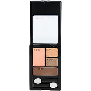 Maybelline New York Expert Wear Eyeshadow Quads, Autumn Coppers, 0.17 oz.