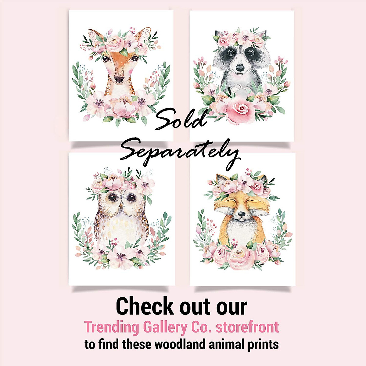 Elephant Bedroom Wall Art Decor for Nursery | Decorative & Easy to Frame Printed Pictures 8x10-inch | 3 - (UNFRAMED) Prints Nursery or Girl's Bedroom