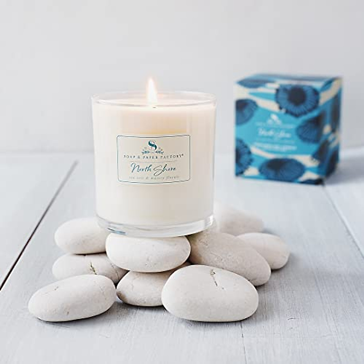 Soap & Paper Factory North Shore Large Soy Candle, 9.5 oz