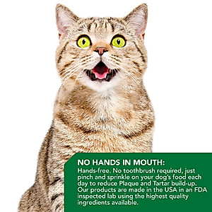 Ramard Plaque Re-Lease for Cats - Teeth Cleaner for Fresh Breath - Mouth Freshener Cat Dental Treat Solution - Pet Health Supplies - Infection & Tooth Plaque Remover