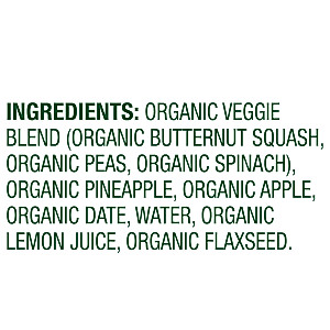 Sprout Organic Baby Food, Stage 4 Toddler Pouches, Green Veggie Power Pack, 4 Oz, Pack of 12