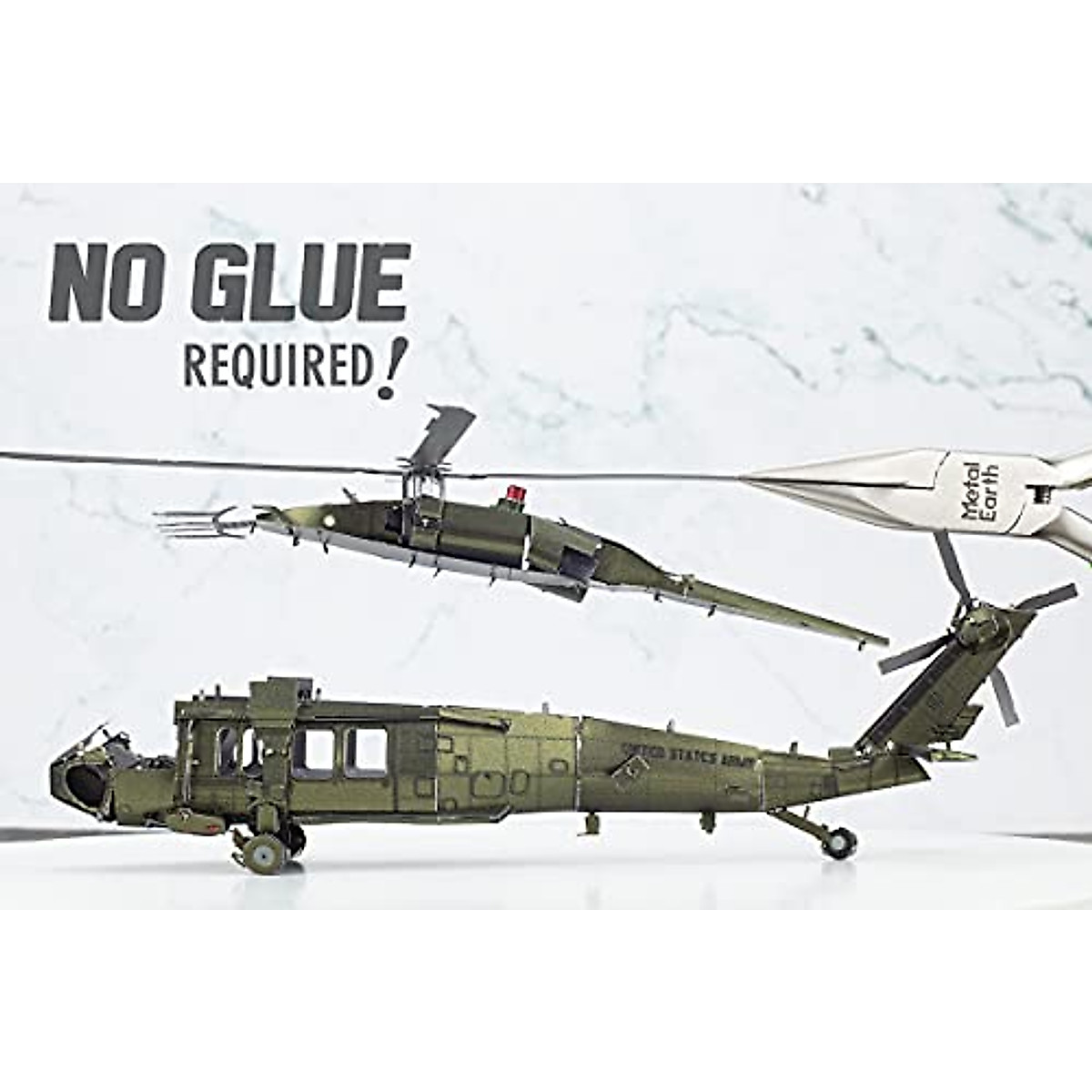 Metal Earth UH-60 Black Hawk Helicopter 3D Metal Model Kit Fascinations