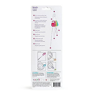 Munchkin® Details™ Bottle and Cup Cleaning Brush 4 Piece Set with Key Ring