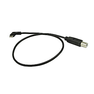 Type C Printer Cable, zdyCGTime 90 Degree Right Angle USB 2.0 Type C (USB-C) to Type B (USB-B) Printer Scanner Cable -18Inchs
