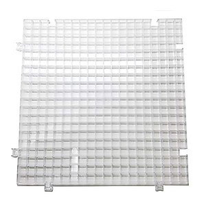 Creator's Waffle Grid 1-Pack - As Seen On HGTV/DIY Cool Tools Network - 100% USA - Solid Bottom Modular Surface - Glass Cutting, Small Parts, Liquid Containment, Grow Room, Etc. - Home, Office, Shop