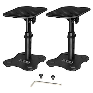 Clutch CL-DMS250 Adjustable Height Desktop Studio Monitor Speaker Stands Pair