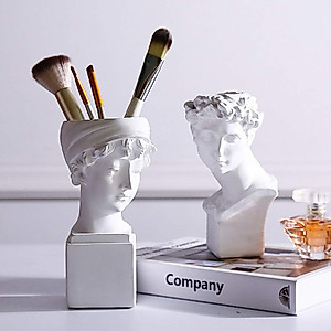 BESPORTBLE White Statue Decor 1pc Ancient Greece White Girl Household Decorative Flower Pots