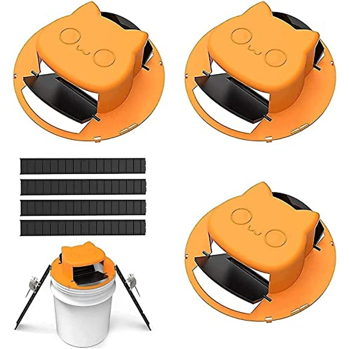 3 Packs Mouse Trap Bucket Lid Mouse Traps Indoor for Home Mice Traps for House Indoor Rat Traps Indoor Humane Mouse Traps Indoor for Home Rat Trap Indoor No See Kill