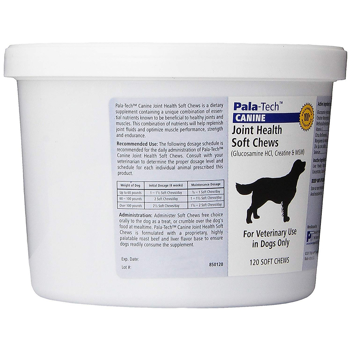 Pala-Tech 120-Count Canine Joint Soft Chews