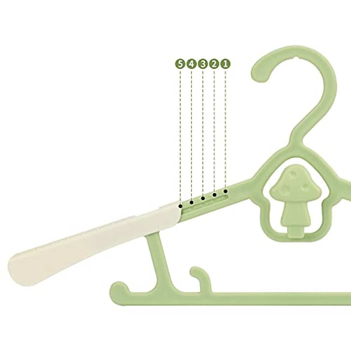 Bebamour Baby Nursery Closet Hangers Cute Baby Hangers for Girl Boy, 10pcs Toddler Kids Child Nursery Closet Hangers, Non-Slip and Extendable Laundry Infant Hangers for Newborn Clothes (Pink)