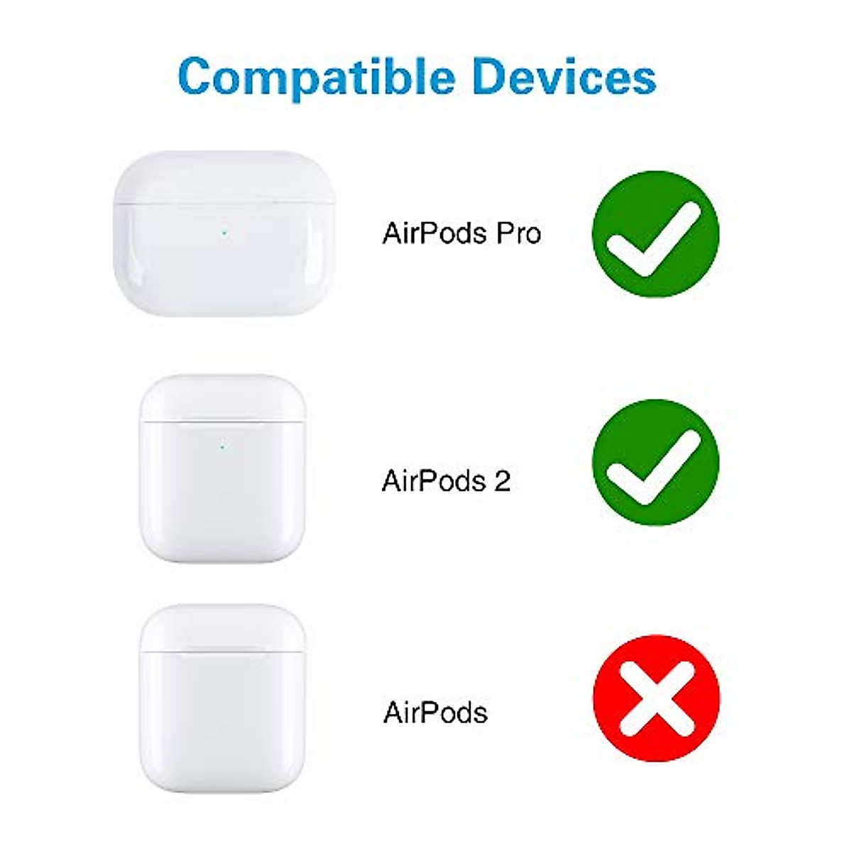 Wireless Charger, COSOOS Aluminum Wireless Charging Pad, 5W Lightweight Compact Charging Station Compatible with AirPods Pro, AirPods 2, AirPods Wireless Charging Case(Black)