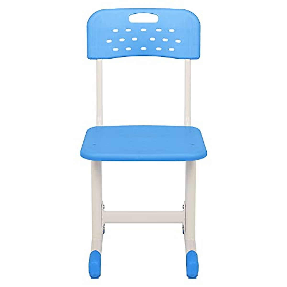 CuisinSmart Student Desk Chair Set Adjustable Kids Table Seats Classroom Furniture Blue