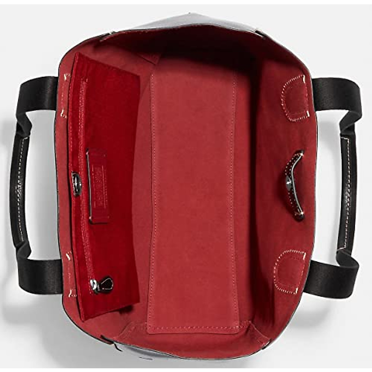 COACH DERBY TOTE IN PEBBLE LEATHER (SV/Black)