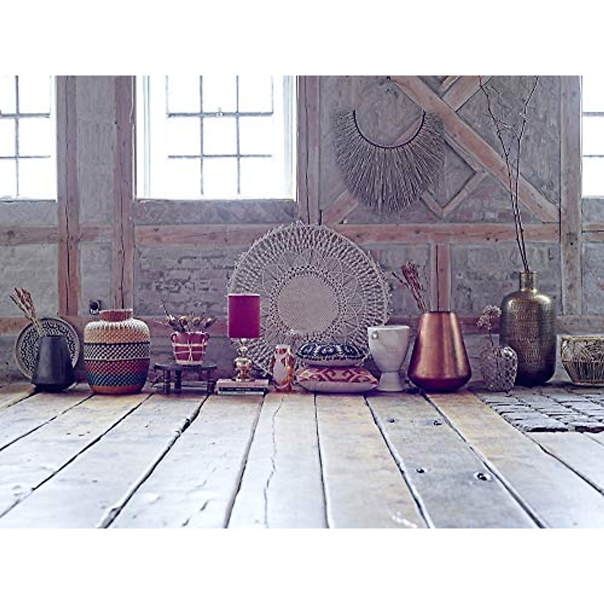 Bloomingville Handmade Decorative Rattan Basket, Natural, Set of 2 Sizes