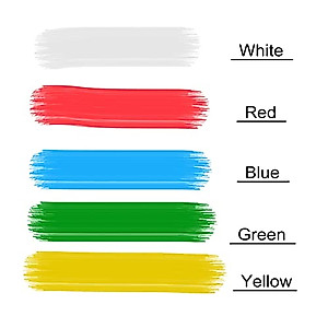 5-Pack Replacement for Brother P Touch Label Maker Tape,TZe TZ Tape 12mm 0.47 Inch Laminated White/Red/Blue/Yellow/Green TZe231 731 Label Refills Use for Brother PT-H110 PT-D220 PT-D210 Label Printer