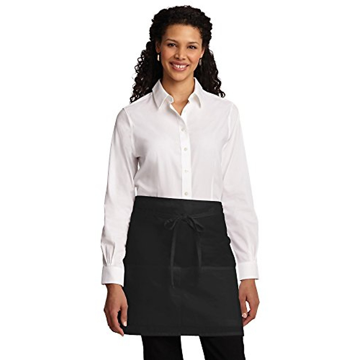 Port Authority novelty-and-special-use Easy Care Half Bistro Apron OSFA Black