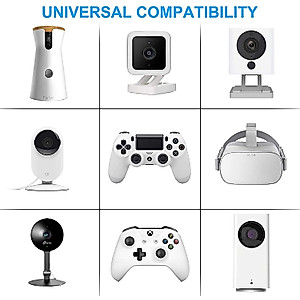 30FT Power Extension Cable Compatible with Wyze Cam v3, Wyze cam OG,Wyze Cam Pan, NestCam Indoor,Blink,Amazon Cloud Camera,USB to Micro USB Durable Charging for Camera (1pack)