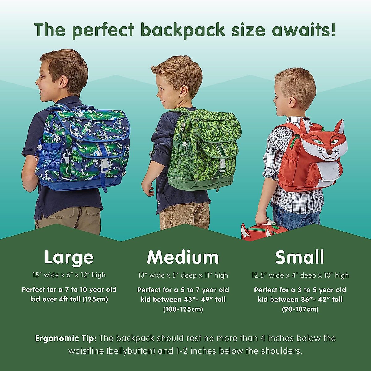 Bixbee Kids Backpack, Dinosaur Backpack for Boys & Girls, Water Resistant Backpack with Pockets, Durable Zippers & Easy Carry Design - Perfect Size Children's Bookbag for School