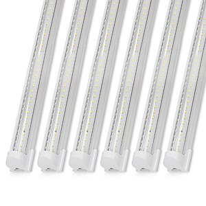 EPESTOEC 4FT LED Shop Light,6300LM,42W,6500K Super Bright White,V Shape Integrated T8 LED Tube Light,High Output Linkable Shop Lights