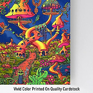 Hippie Trippy Drippy Wall Collage Kit Aesthetic Pictures, Hippie Room Decor, Bedroom Decor for Teen Girls, Trippy Room Decor, Trippy Wall Art Print, Trendy Small Posters for Dorm, Collage Kit (60 PCS)