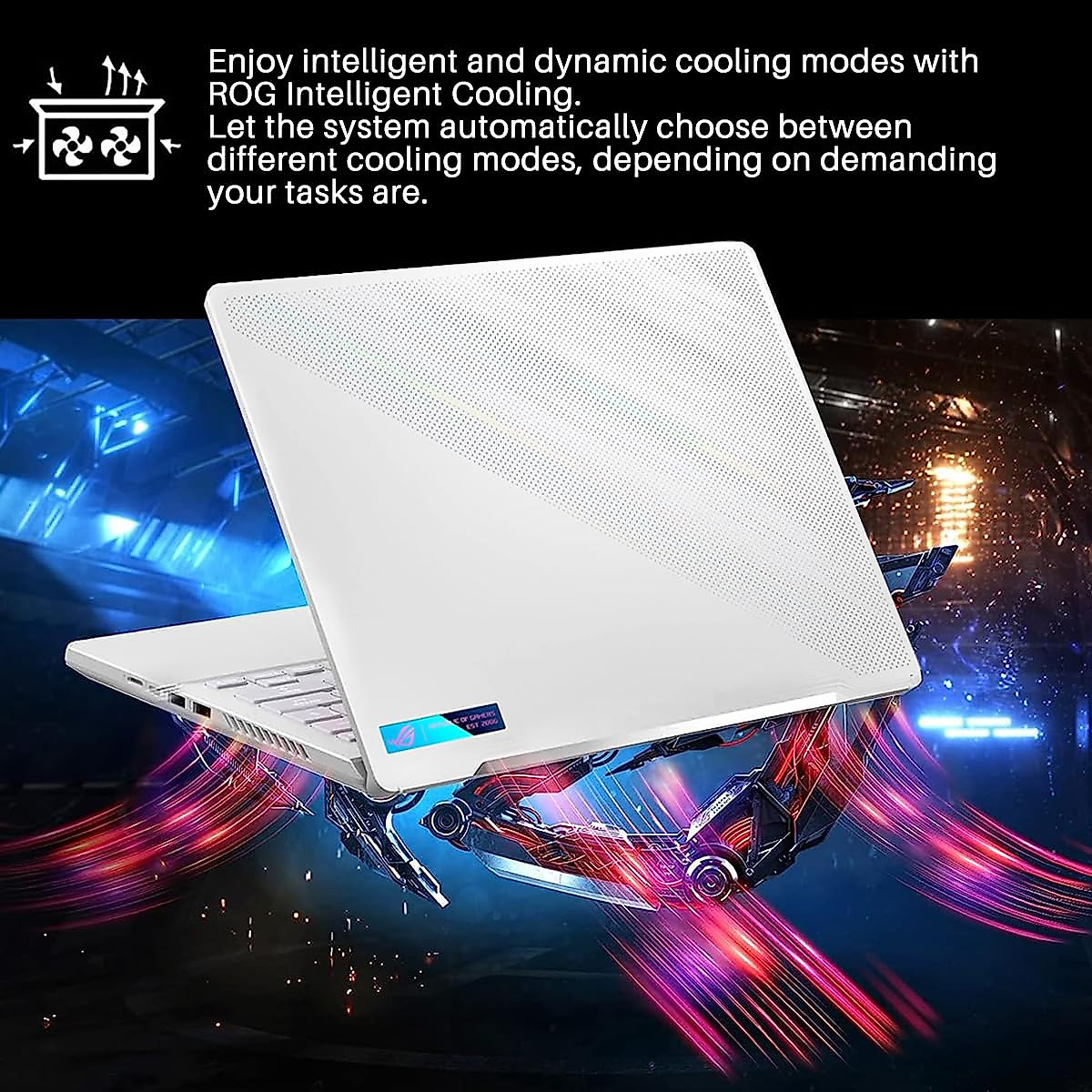 ASUS ROG Zephyrus Gaming Laptop 2023 Newest, 14" FHD 144HZ Display, AMD Ryzen 7 5800HS(Up to 4.4 GHz), NVIDIA GeForce RTX 3060 Graphics, 16GB RAM, 1TB SSD, Bluetooth, Wifi6, Windows 11 Home, White