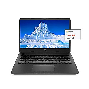 HP 2022 Newest 14" HD Laptop Light-Weight, AMD 3020e(Up to 2.6GHz), 16GB RAM, 256GB SSD + 64GB eMMC, 1 Year Office 365, WiFi, Bluetooth 5, USB Type-A&C, HDMI, Webcam, Win10, w/Ghost Manta Accessories
