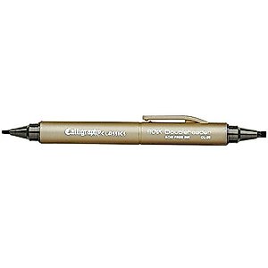 PROFOLIO by Itoya, Calligraphy Classics Doubleheader Marker, 1.5mm and 3mm Chisel Tips, Set of 6