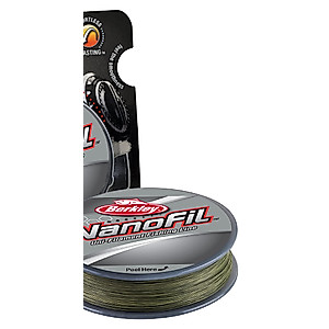 Berkley NanoFil Uni-filament Fishing Line, 6 Pound Test-150 Yard, Low-Vis Green