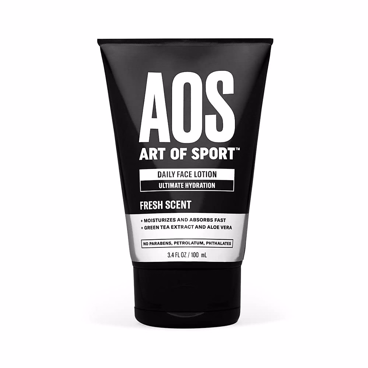 Art of Sport Daily Face Lotion, Ultimate Hydration for Dry Skin, Face Moisturizer for Men with Green Tea Extract and Aloe Vera, Non Greasy and Lightweight, Paraben Free, 3.4 fl oz