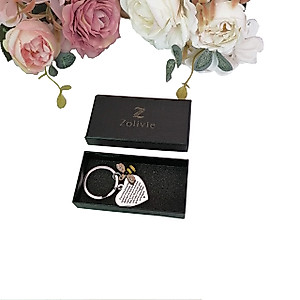 Zolivie Bee Keychain-Inspirational Keyring for Graduation Farewell Birthday-Motivational Key Chain- For Him/Her-Colleagues Friends-Handbags & Purse Charms