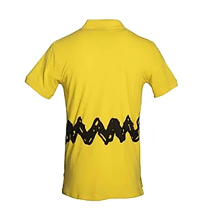 Peanuts Charlie Brown Zig Zag Yellow Shirt Halloween Costume Cosplay