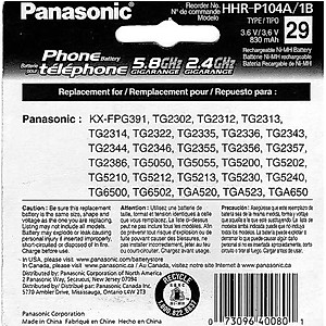 Panasonic Cordless Telephone Battery (HHR-P104A)