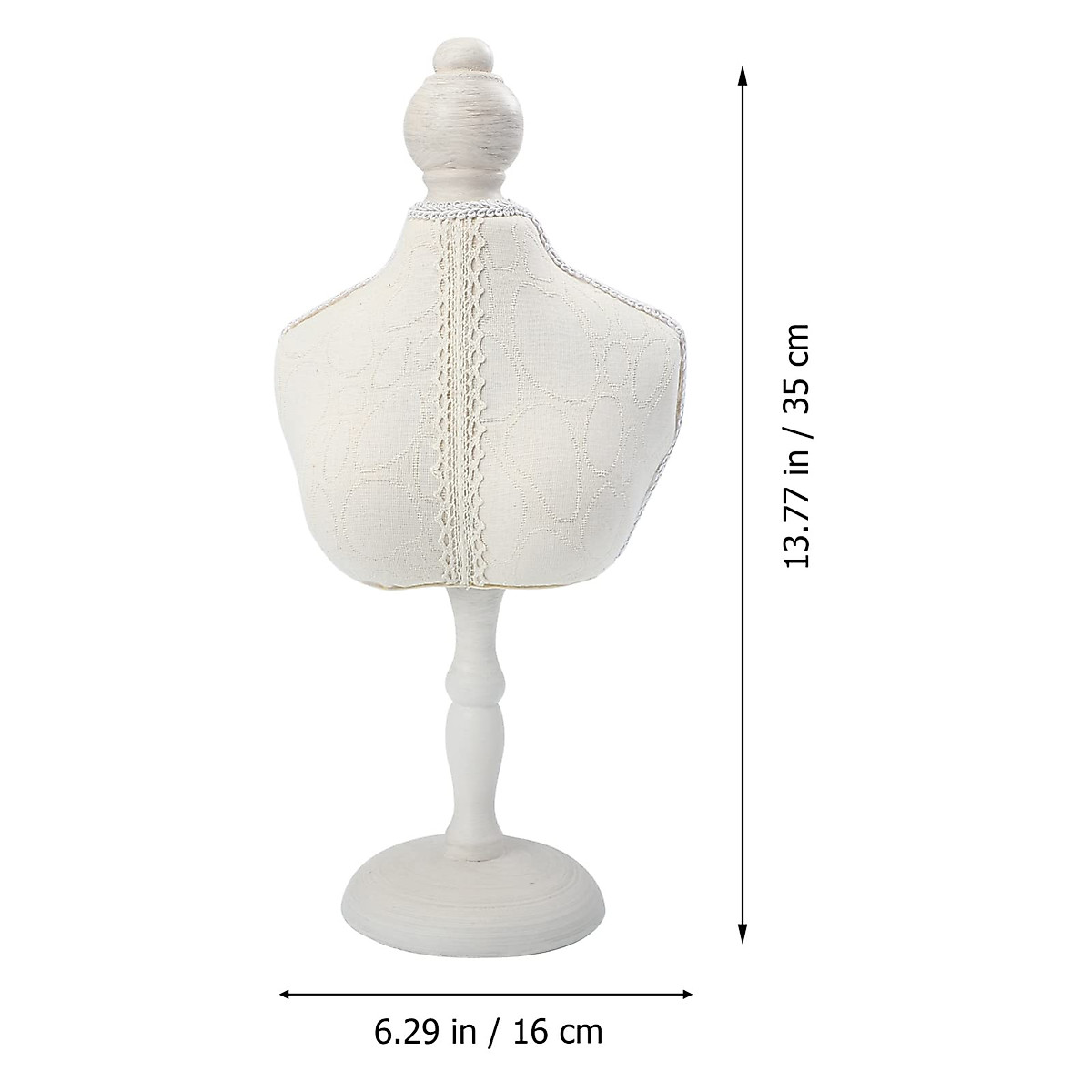 Cabilock Mannequin Pendant Bust Neck Chain Holder Necklace Holder Necklace Jewelry Display Model Bust Stand for Home Dresser Shelves White Choker Bust Necklace Stand Pendant Holder Dainty Necklace
