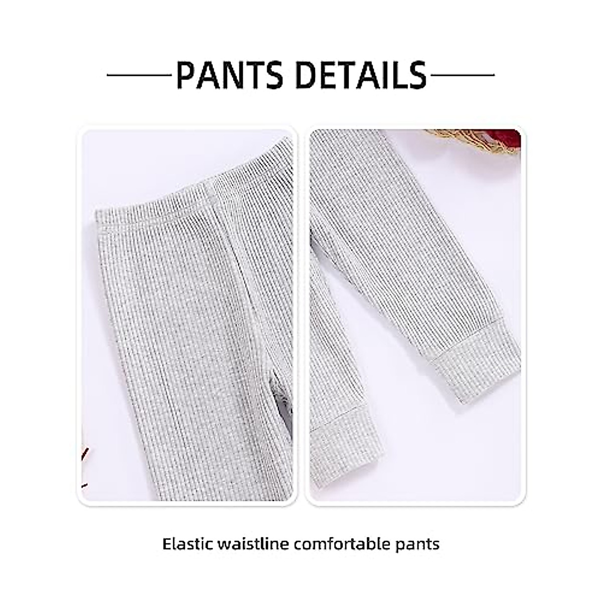 Okgirl Toddler Girl Clothes Cute Crewneck Long Sleeve Green Tops Grey Pants with Headband 3Pcs Outfits Fall Baby Girl Clothes 12-18M