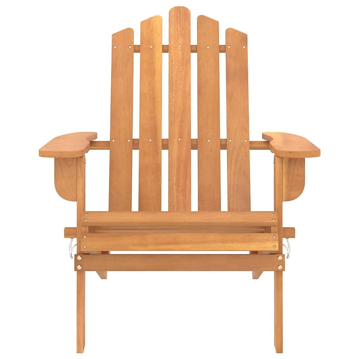 Tidyard Patio Adirondack Chair Solid Wood Acacia Outdoor Fire Pit Chair Wooden Garden Armchair for Porch Pool Lawn Deck Backyard Balcony Outdoor