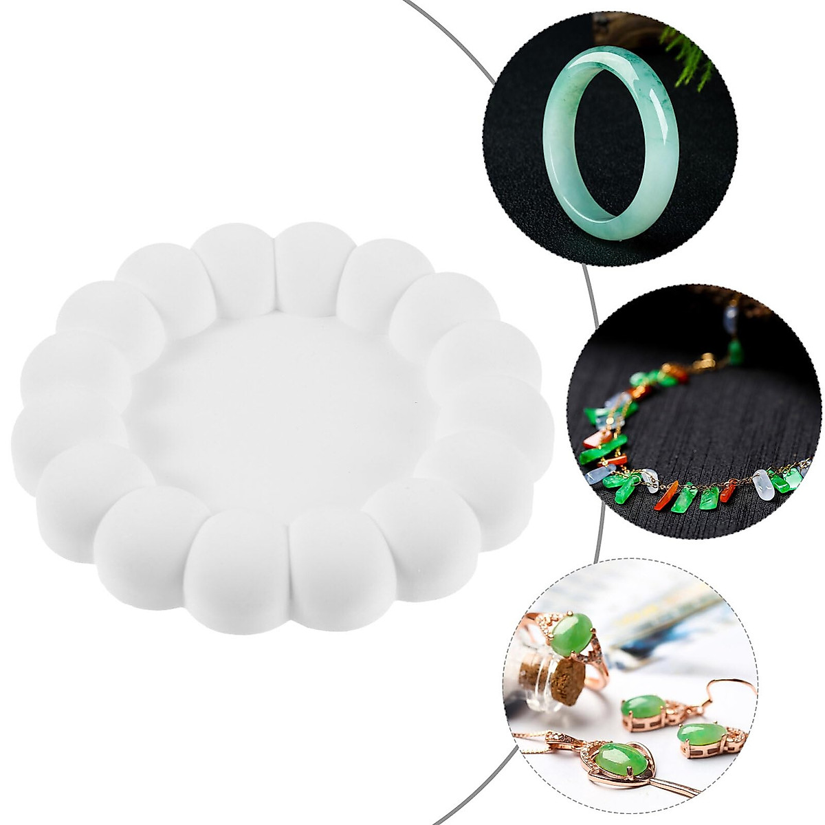 Alipis sunflower jewelry tray jewelry plate perfume ring dining table birthday present nightstand tray jewelry storage tray Storage Box bedside table jewelry tray desk