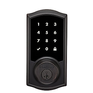 Kwikset Premis Touchscreen Smart Lock Electronic Deadbolt, Works with Apple HomeKit via Apple HomePod or Apple TV, in Venetian Bronze