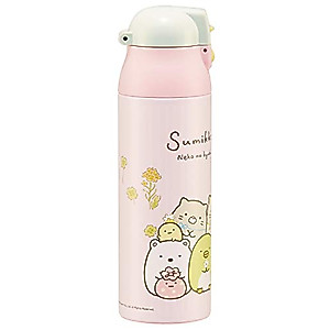 Skater SDPC5 Mug Bottle, 16.2 fl oz (490 ml), Hot and Cold Retention, Stainless Steel Water Bottle, Sumikko Gurashi Cat Soda