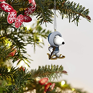 Hallmark Keepsake 0899QXM8367 Mini Christmas Ornament 2019 Year Dated Peanuts Winter Fun With Snoopy Snowshoeing Miniature, 1.04"