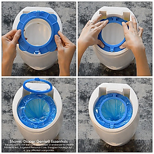 Diaper Pail Bag Refills, Compatible with Diaper Genie, Roll of 25 Bags, Holds up to 1,125 Diapers