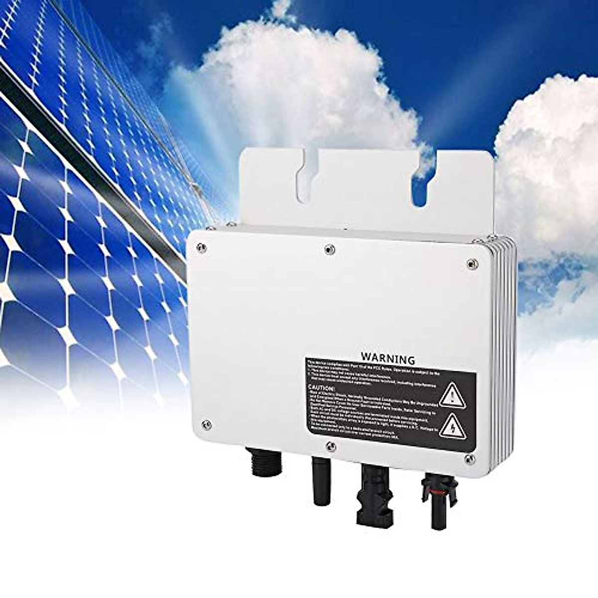 Solar Grid Tied Micro Inverter, Grid Tie Inverter, Aluminum Alloy Waterproof Power Grid Tie Micro Inverter Voltage 80-160VAC/180-280VAC Free Intelligent Monitoring System