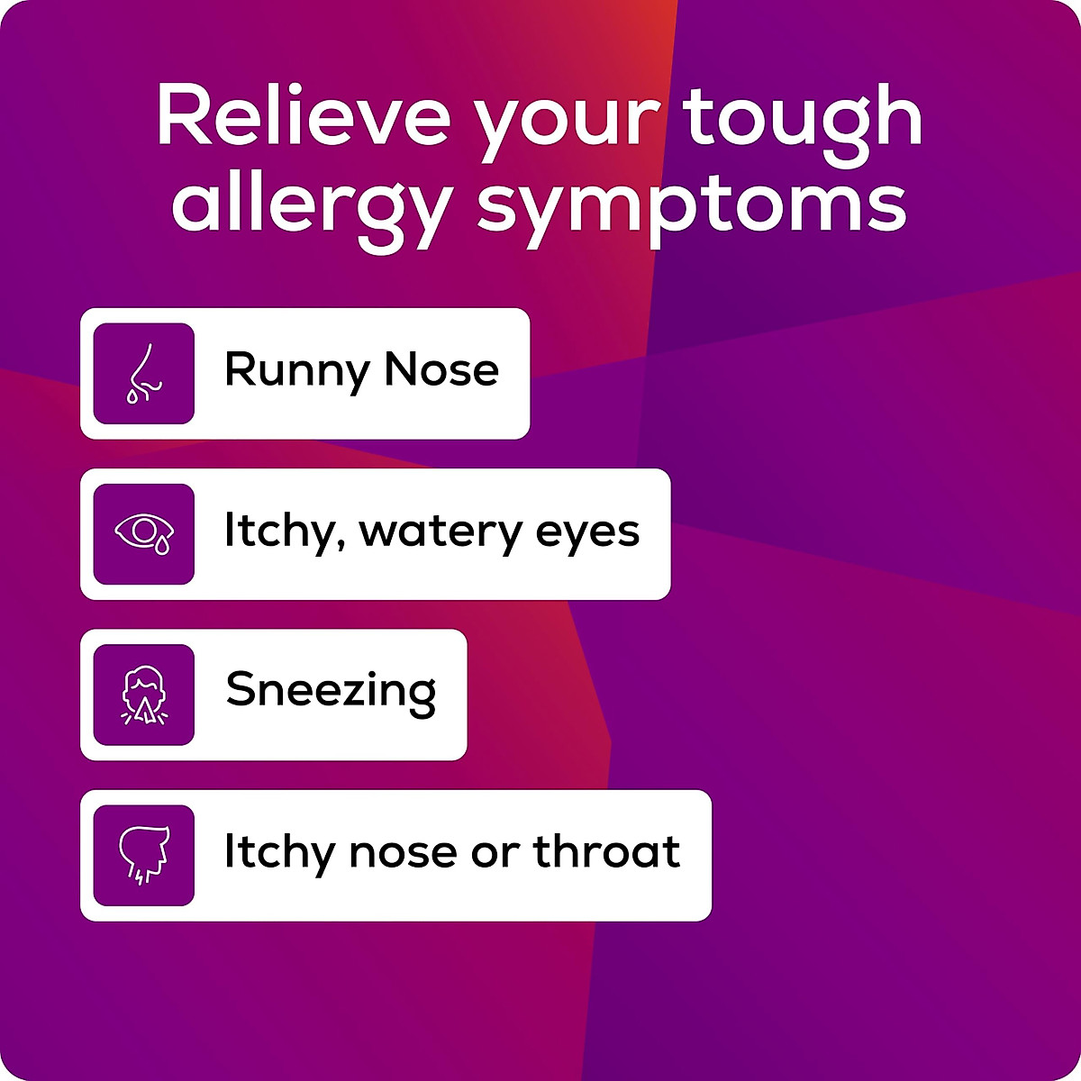 Allegra Adult 24-Hour Allergy Relief Tablets, Non-Drowsy Indoor and Outdoor Allergy Medicine, 180 mg Fexofenadine HCI Antihistamine Pill, 70-Count