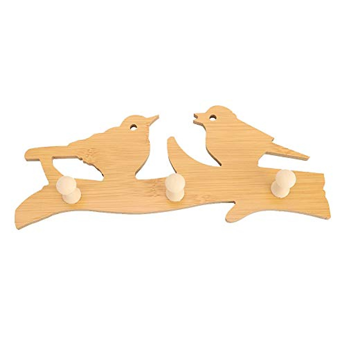 Tyenaza Coat Rack Wall Mounted, Wall Hooks Coat Hooks Towel Hook, Cute Shape 3 Hooks Door Hanger for Home Decorative Wall Hanging Hook (3 Hook Bird)