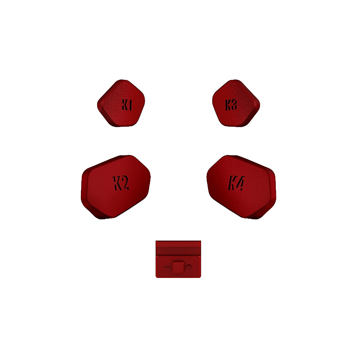 Scarlet Red Replacement Redesigned K1 K2 K3 K4 Back Buttons Paddles & Toggle Switch for Xbox Series X/S Controller eXtremerate Hope Remap Kit - Controller & Hope Remap Board NOT Included