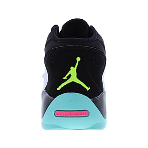 Jordan Zion 2 Men's Basketball Shoes, White/Volt-Black-Dynamic Turquoise, 9.5 M US